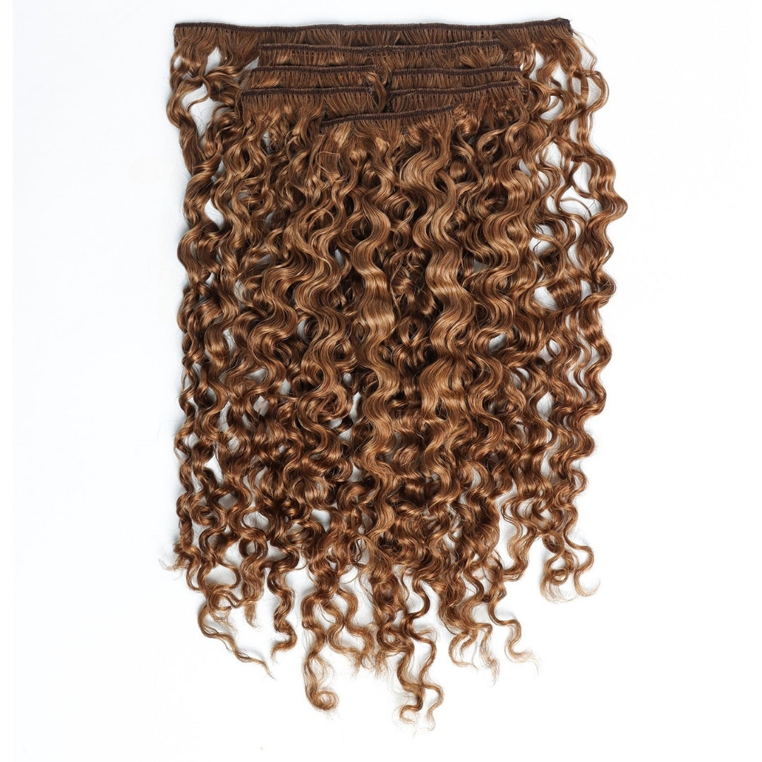 Chestnut Brown Curly Hair Extensions by Curly Heaven™